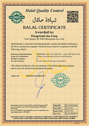 Finagricola ottiene la certificazione HALAL - Finagricola